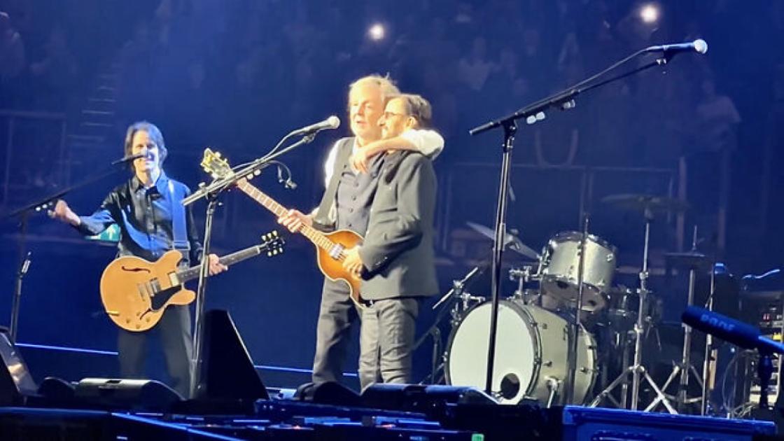 Ringo Starr and Paul McCartney Reunite on Stage to Perform Beatles Classics